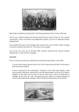 Battle of Gate Pa History