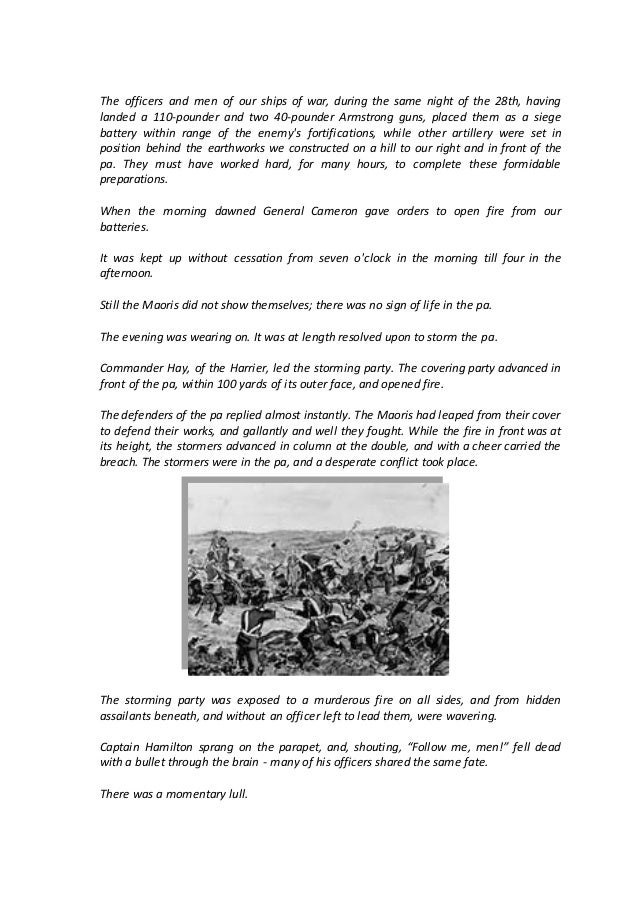 Battle of Gate Pa History