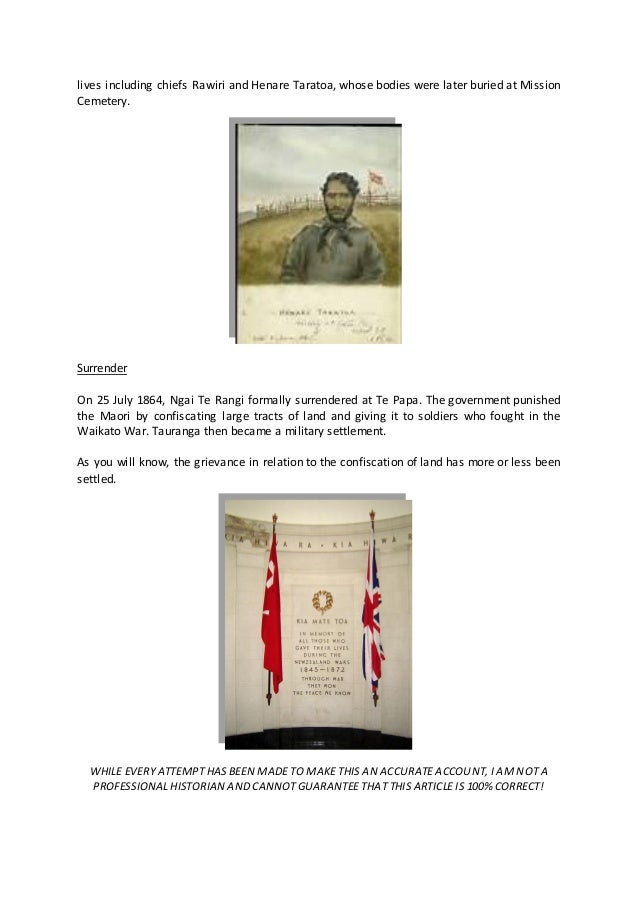 Battle of Gate Pa History