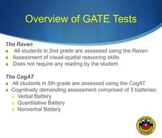 GATE New Parent Orientation | PPTX