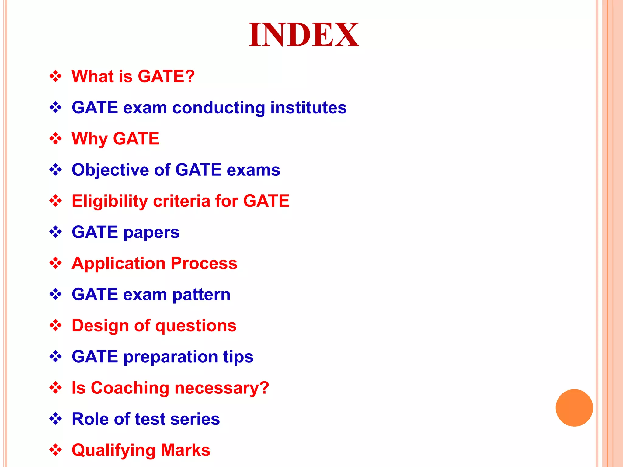 GATE Exam preparation strategy | PPTX
