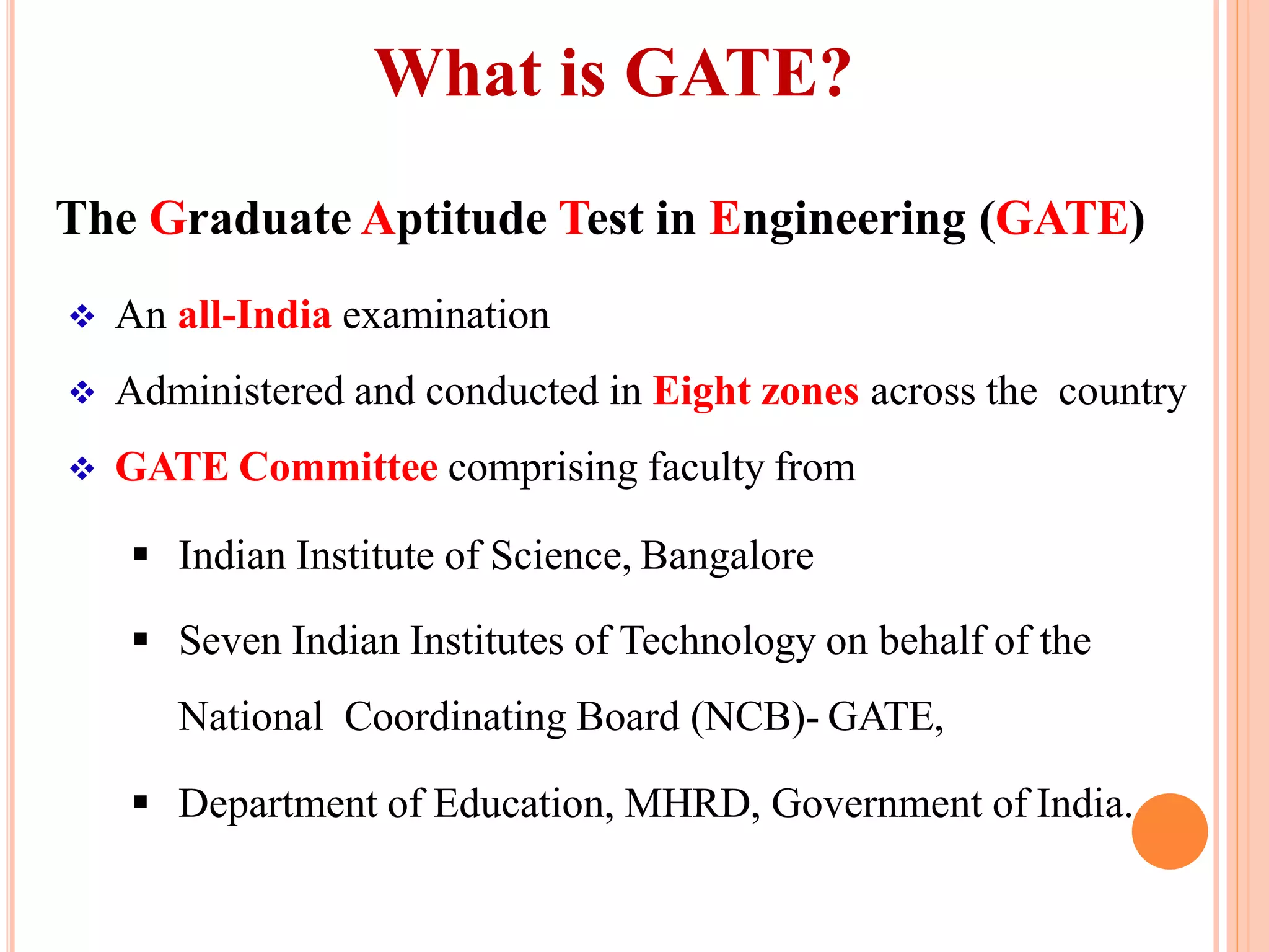 GATE Exam preparation strategy | PPTX