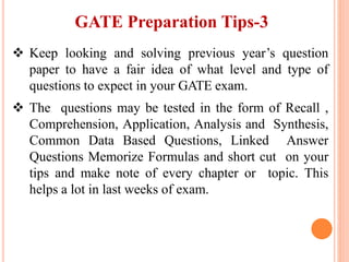 GATE Exam preparation strategy | PPTX