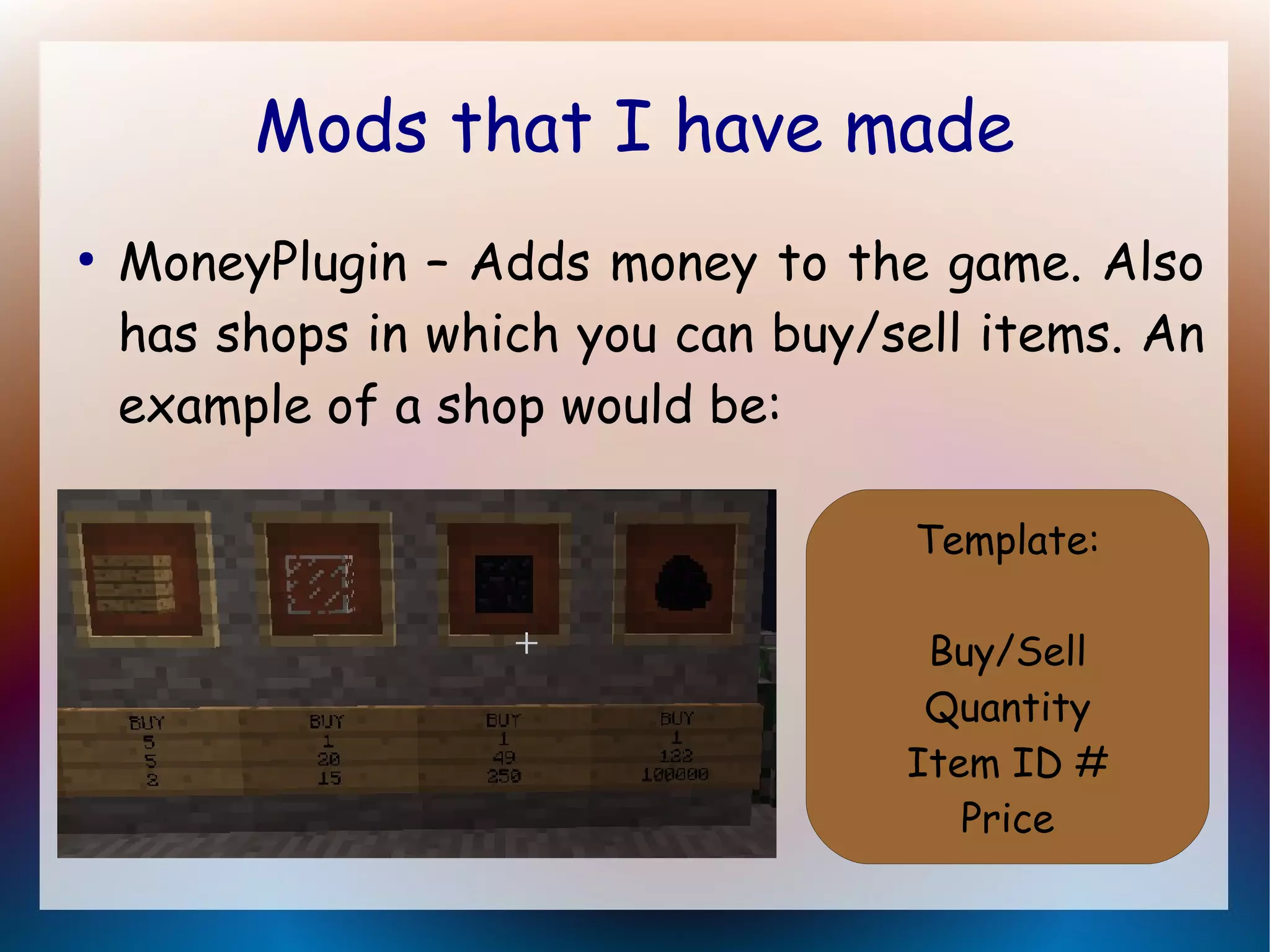 How to build a minecraft mod | PPT