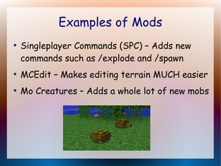 How to build a minecraft mod | PPT