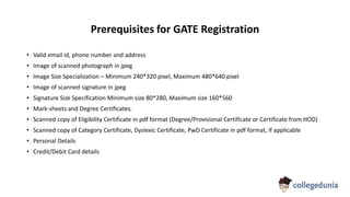 GATE Application Form 2019 presentation | PPTX | Educational Assessment ...