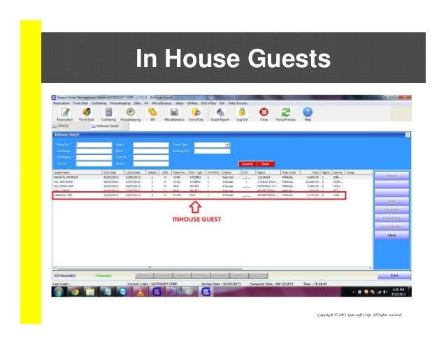 Gatessoft Corp Genesis Hotel Property Management System