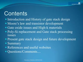 Gatestackdesign updated | PPT