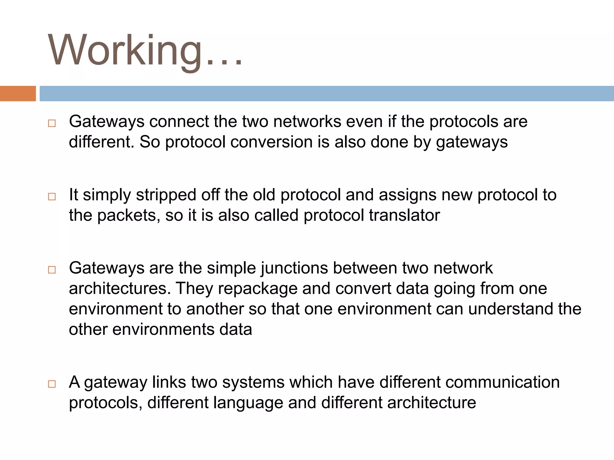 Basics of Gateway By Naveen Karn | PPTX