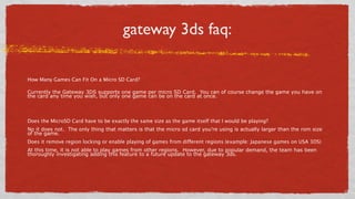 Gateway 3ds card | PPS