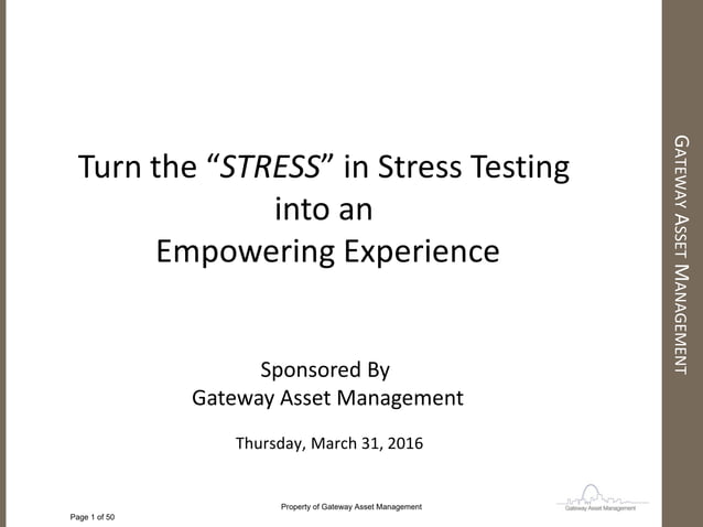 Turn the STRESS in Stress Testing (Bank Loan Portfolios) into an ...