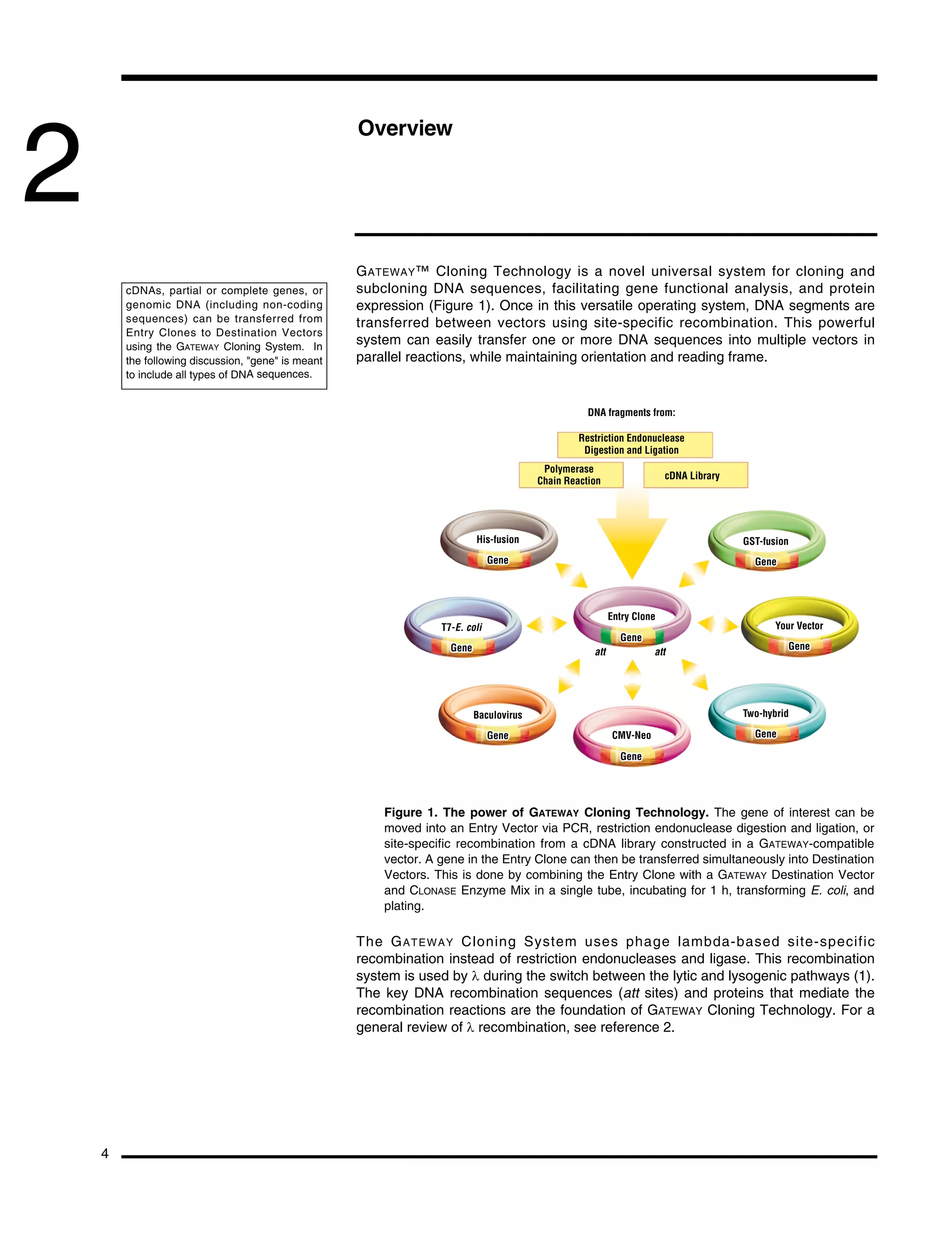 Gateway Cloning Technology Instruction Manual Pdf