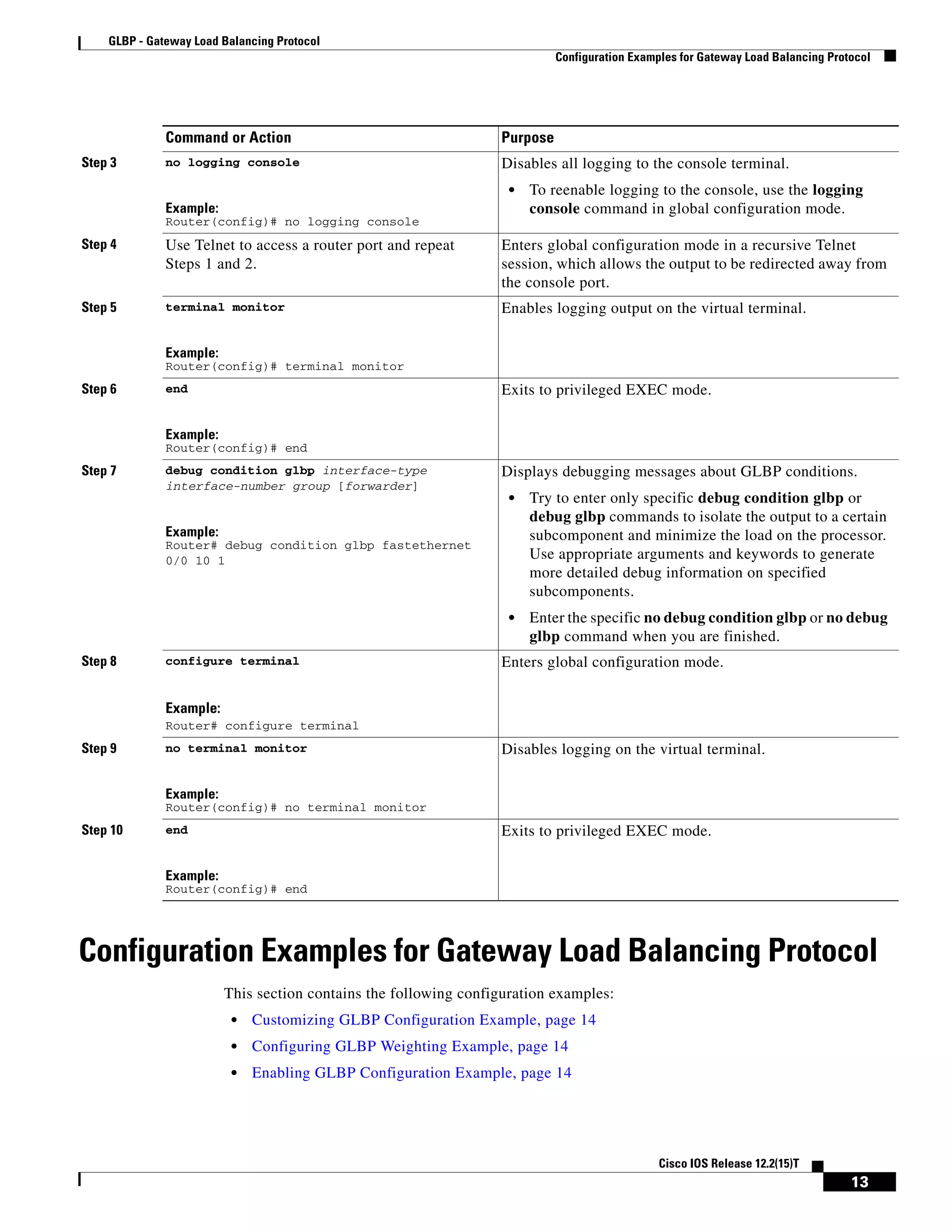 Gateway Load Balancing Protocol Pdf Computer Networking Computing