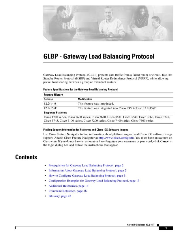 Gateway load balancing protocol | PDF | Computer Networking | Computing