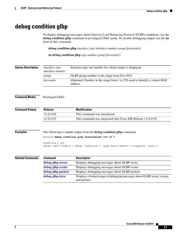 Gateway Load Balancing Protocol Pdf
