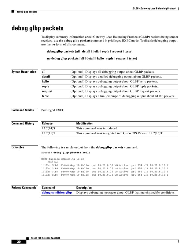 Gateway Load Balancing Protocol Pdf Computer Networking Computing