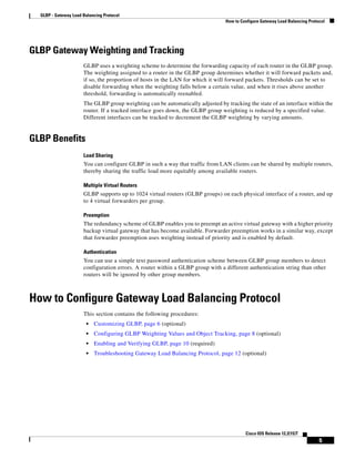 Gateway load balancing protocol | PDF | Computer Networking | Computing