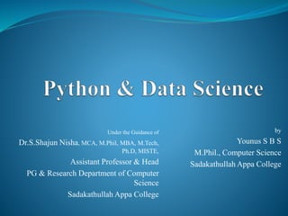 Python & Data Science | PPT