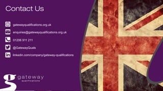 Gateway Qualifications - Entry Level 3 and Level 1 Award in British ...