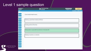 Gateway qualifications - Entry Level 3 and Level 1 Award in Mental ...