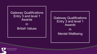 Gateway Qualifications - Supporting Personal Development of Learners | PPT