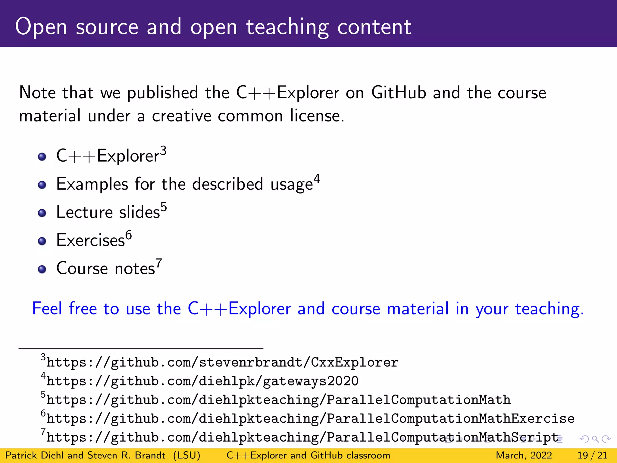 Interactive C++ code development using C++Explorer and GitHub Classroom ...