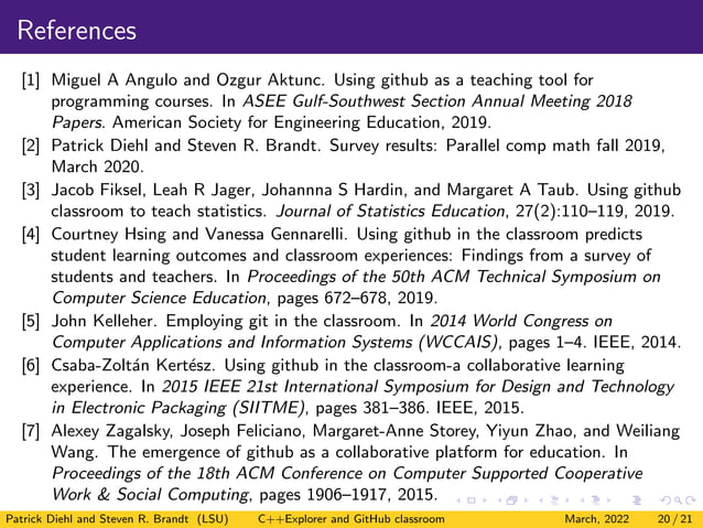 Interactive C++ code development using C++Explorer and GitHub Classroom for educational purposes ...