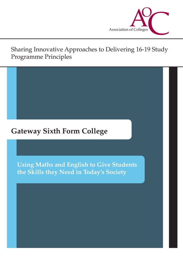 Gateway sixth form college - study programmes | PDF