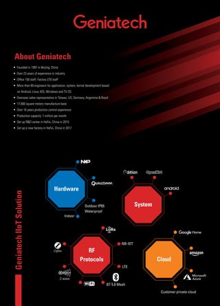 Geniatech IoT solution for smart home and smart farming | PDF