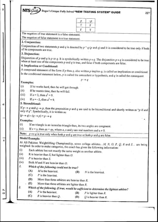 GAT & NTS - Analytical Reasoning | PDF