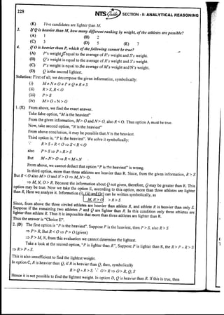 GAT & NTS - Analytical Reasoning | PDF