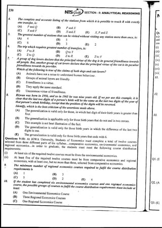 GAT & NTS - Analytical Reasoning | PDF