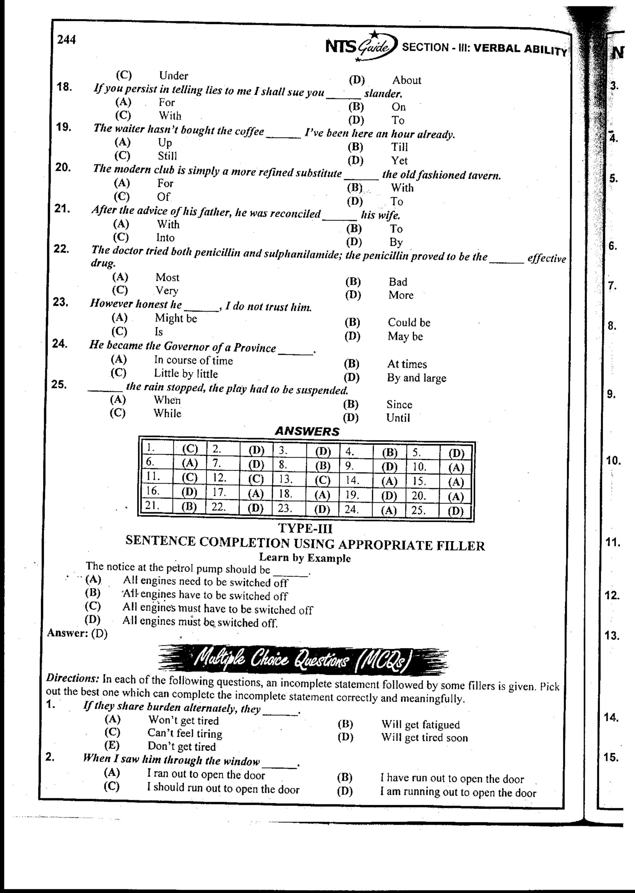 GAT & NTS - Verbal Ability | PDF