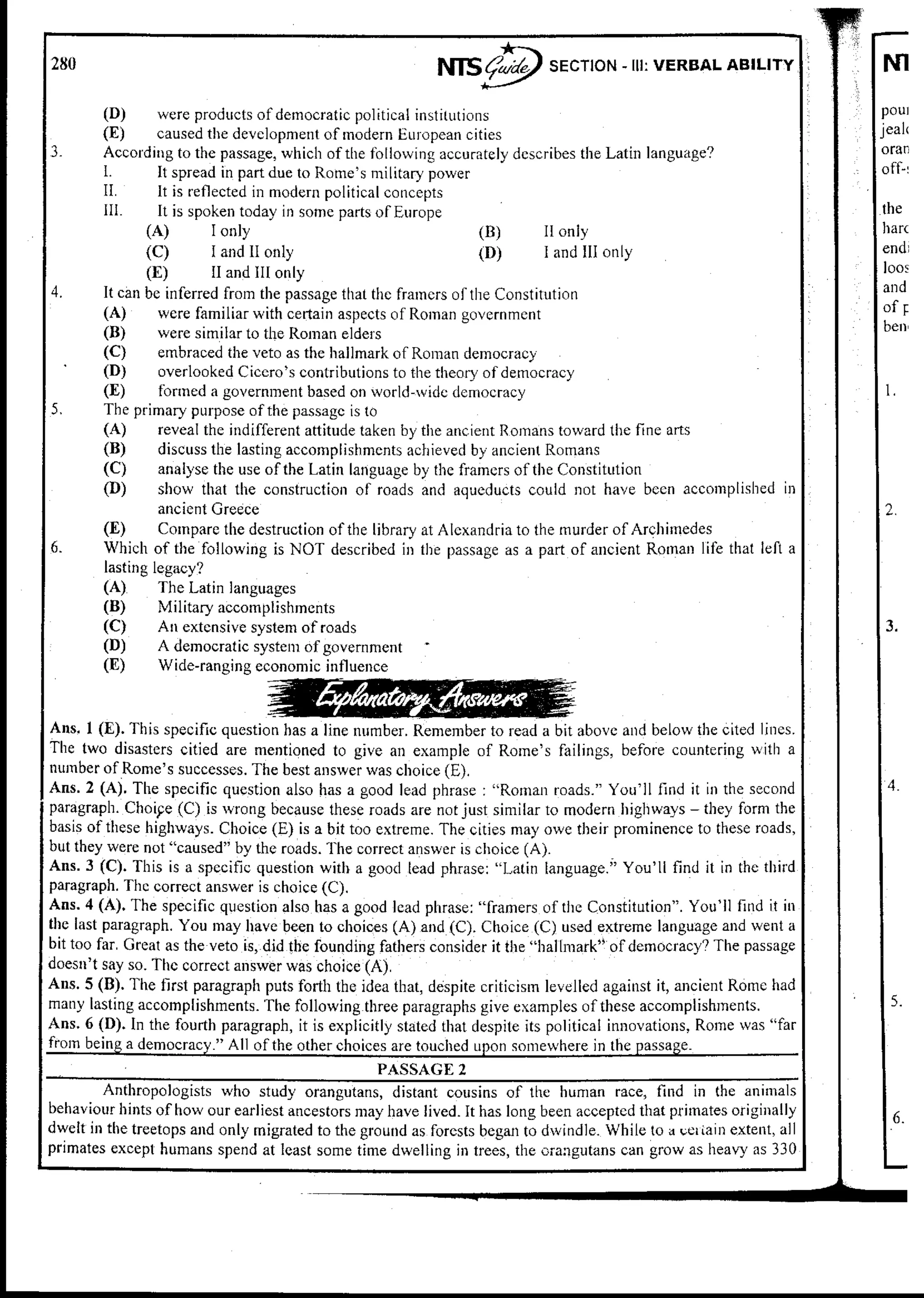 GAT & NTS - Verbal Ability | PDF