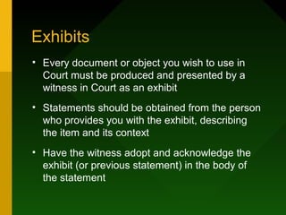 Gathering and managing evidence | PPT