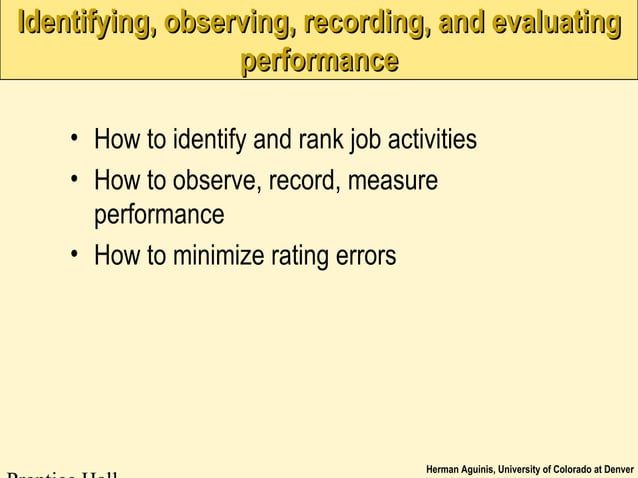 Gathering Performance Information {Lecture Notes} | PPT