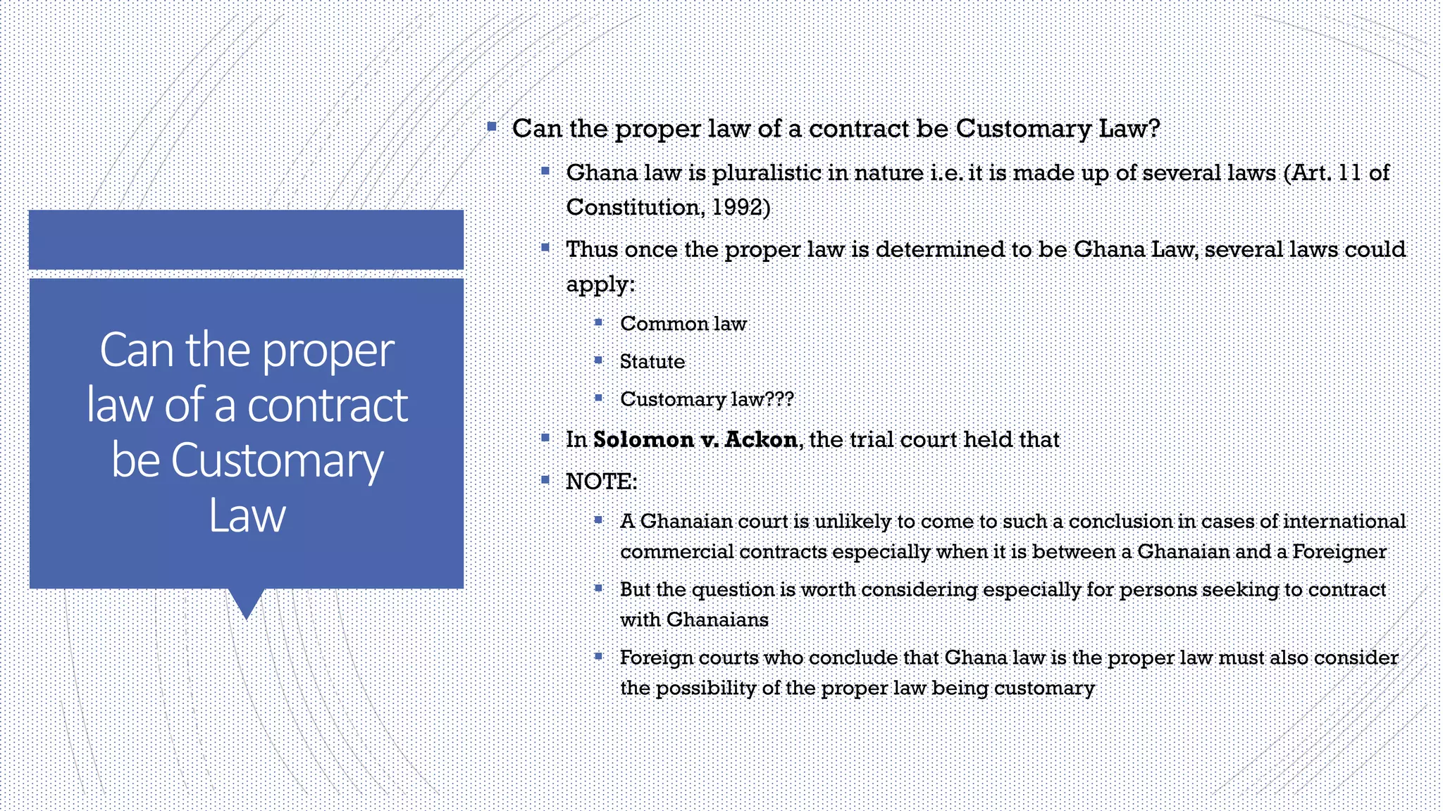 Proper Law of the Contract - Conflict of Laws | PDF