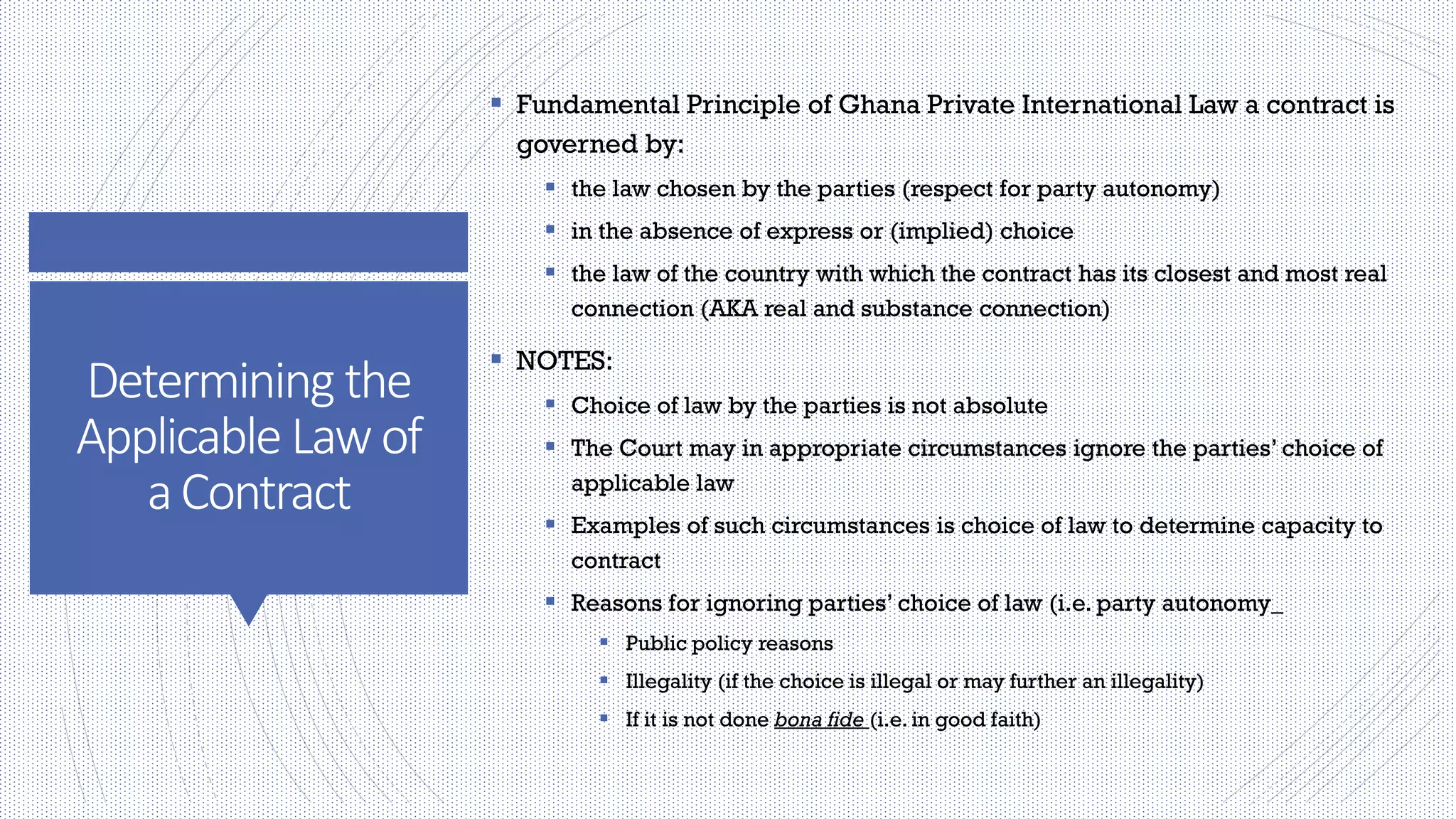 Proper Law of the Contract - Conflict of Laws | PDF
