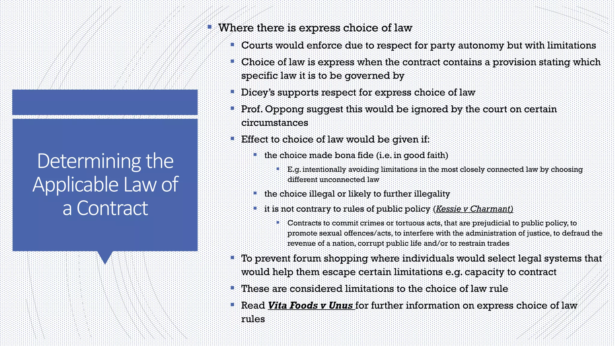 Proper Law of the Contract - Conflict of Laws | PDF