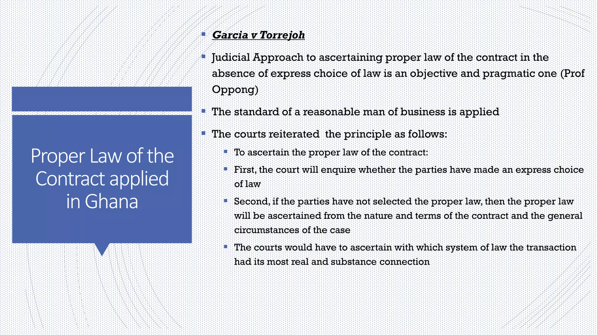 Proper Law of the Contract - Conflict of Laws | PDF
