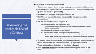 Proper Law of the Contract - Conflict of Laws | PDF