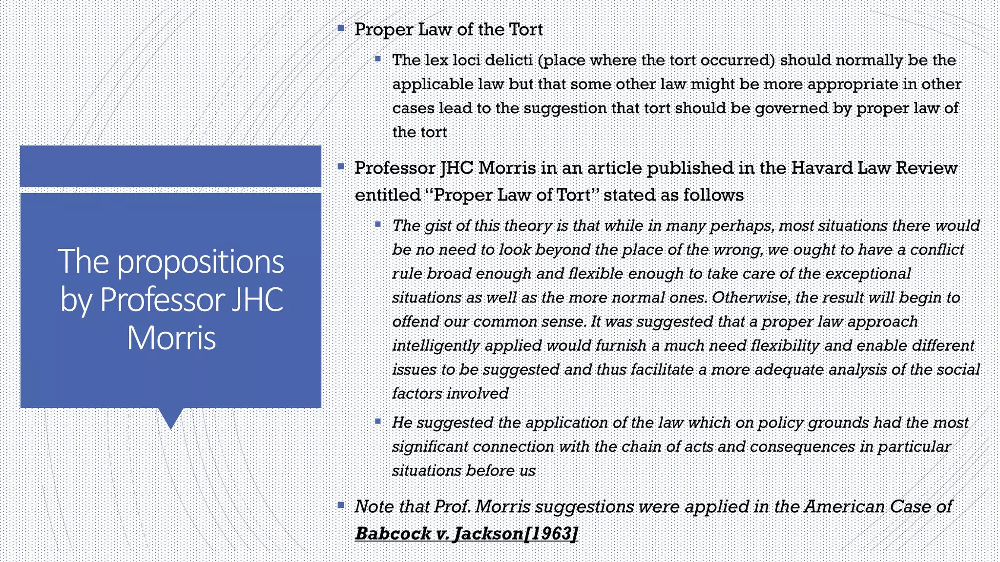 International Torts - Choice of law, | PDF