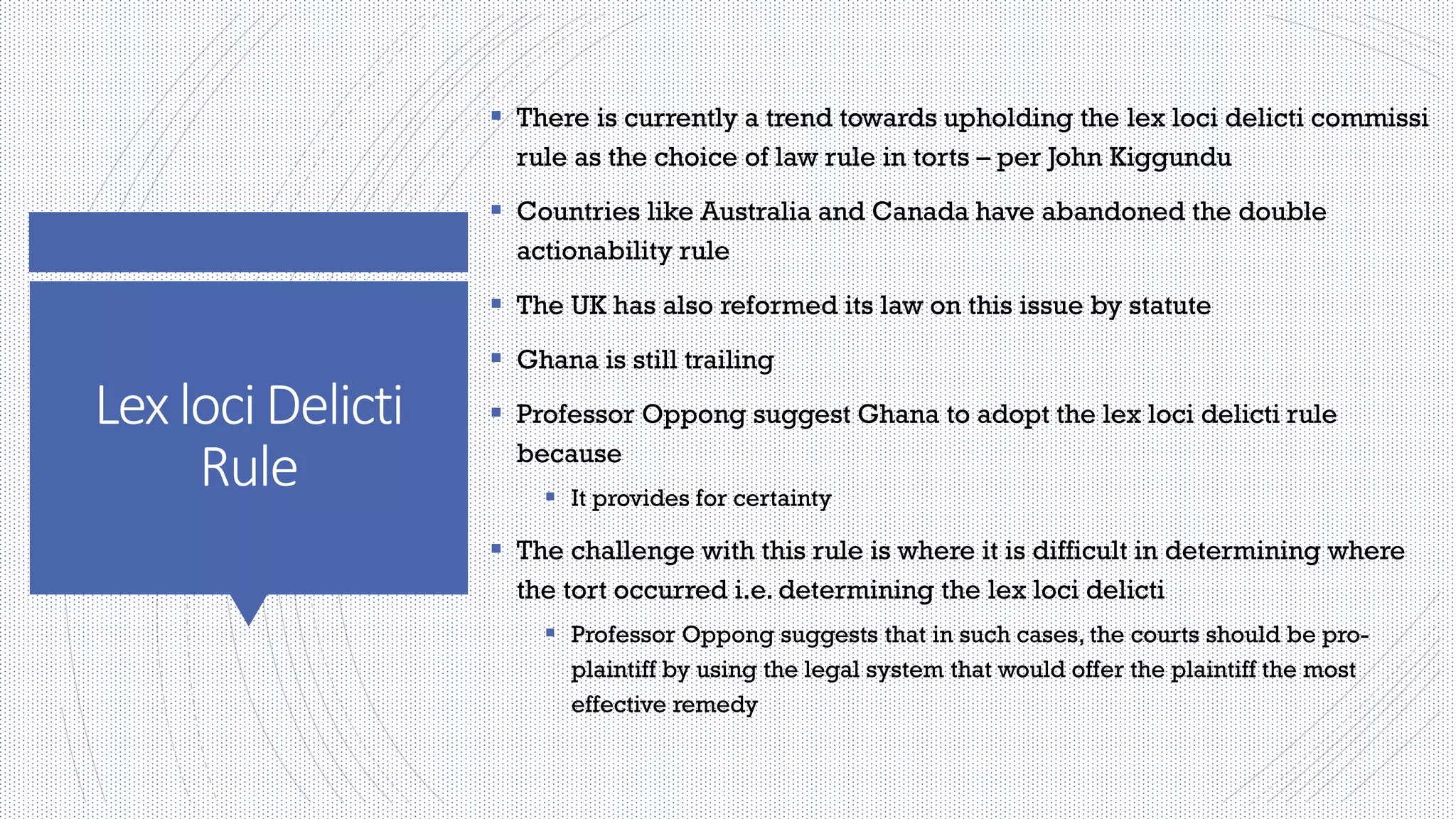 International Torts - Choice of law, | PDF
