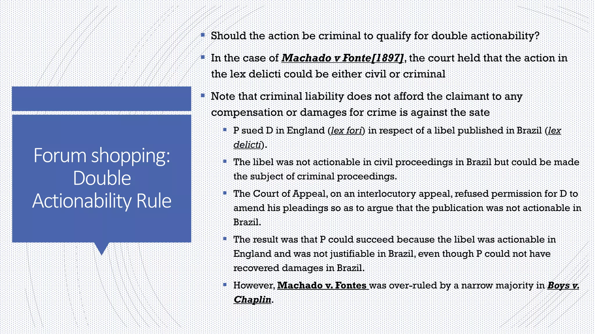 International Torts - Choice of law, | PDF