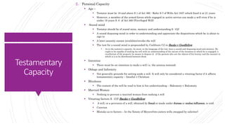 Introduction to the Law on Wills | PPTX