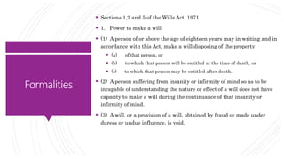 Introduction to the Law on Wills | PPTX