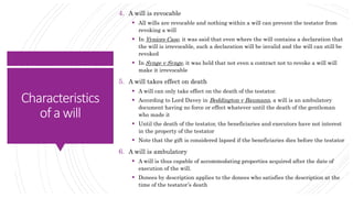 Introduction to the Law on Wills | PPTX