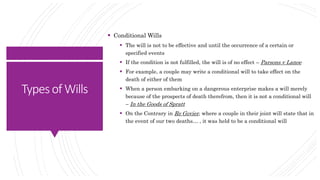 Introduction to the Law on Wills | PPTX