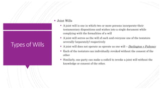 Introduction to the Law on Wills | PPTX