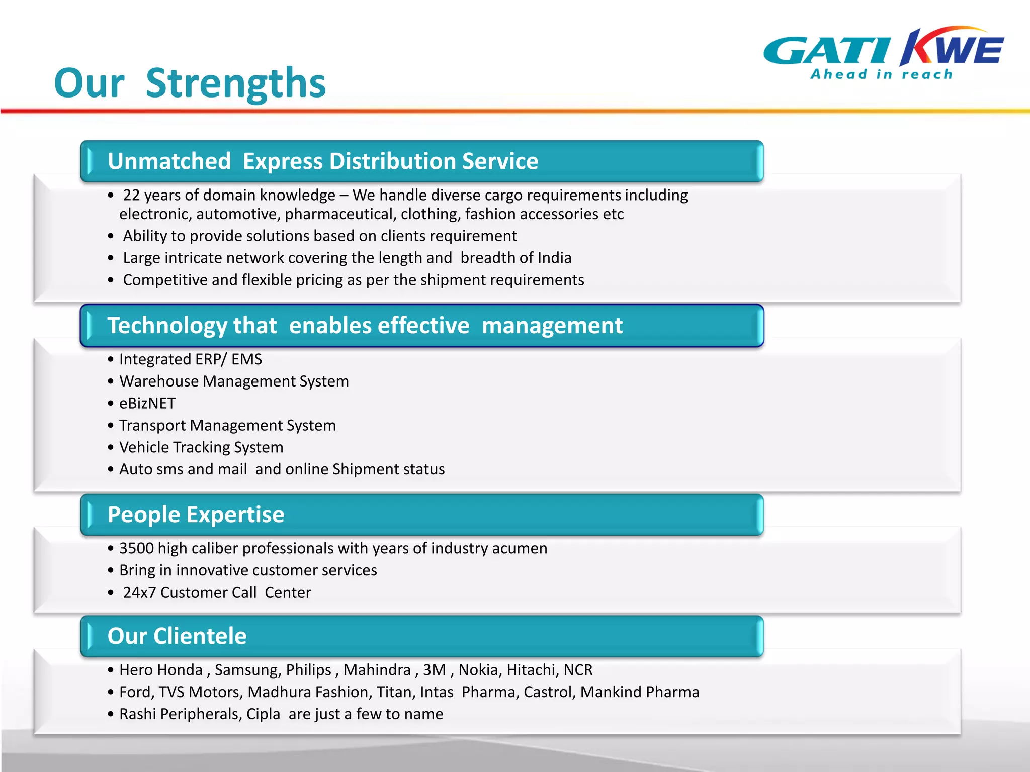 GATI-KWE Corporate Presentation | PDF | Logistics and Transportation ...